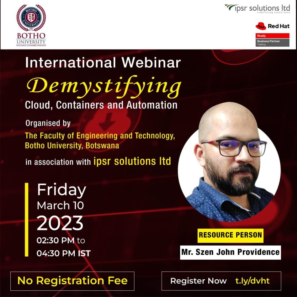 International Webinar -Demystifying Cloud Containers and Automation ...