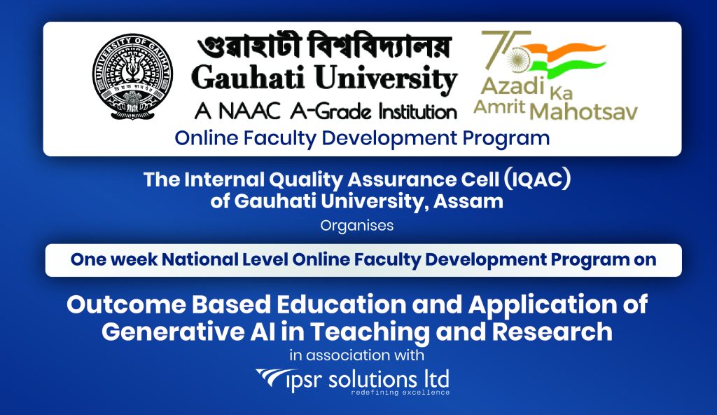 National level Online FDP on OBE and Application of Generative AI in Teaching and Research ...