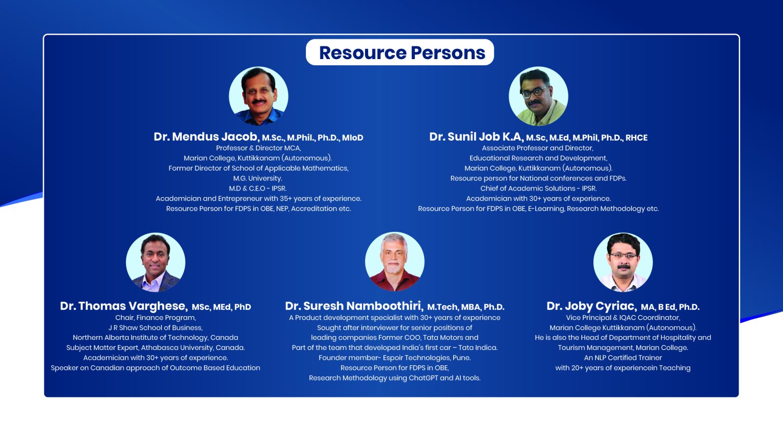 National level Online FDP on OBE and Application of Generative AI in ...